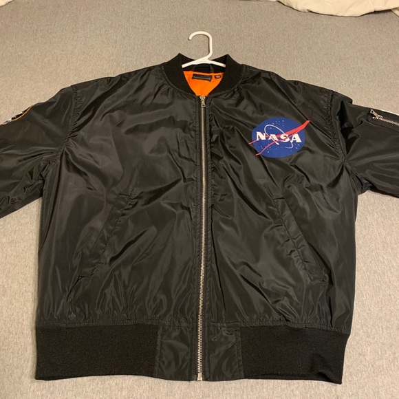 Chemistry | Jackets & Coats | Nasa Space Black Bomber Jacket | Poshmark
